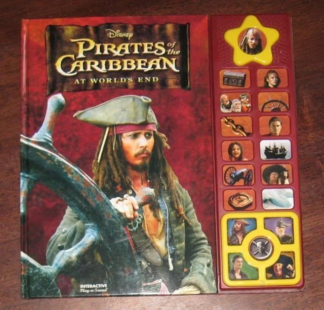 PIRATES OF THE Caribbean large BOOK Interactive PLAY-a-SOUND Johnny ...
