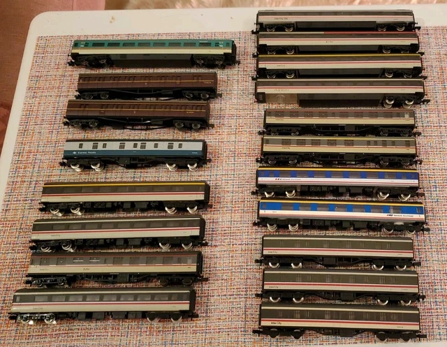 N GAUGE COACHES Carriages Graham Farish Mixed Lot Intercity Network ...