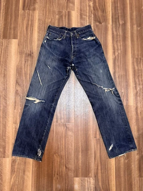 STUDIO D'ARTISAN DENIM Cinch Bag with Pig Patch, Made in Japan, Faded ...