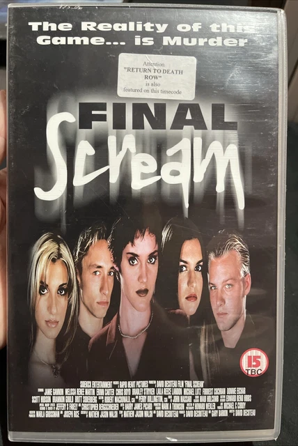 FINAL SCREAM RARE BIG CASE VHS VIDEO Horror Movie Ex Rental Timecode ...