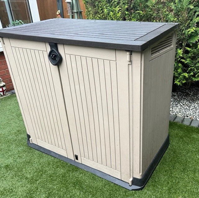 KETER STORE IT Out Midi 880L Garden Storage Box - Beige Brown £50.00 ...
