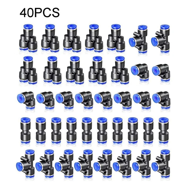 PACK DE 40 connecteurs poussoirs en plastique faciles à installer pour ...