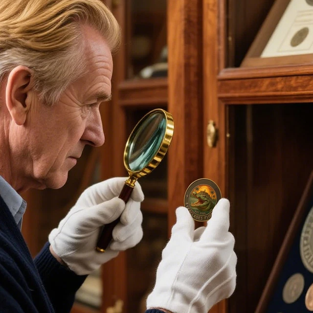 ALLIGATOR ALCATRAZ HUMOR Collectible Coin, 2025 Florida Everglades ...