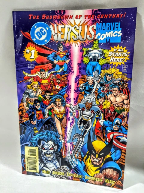 DC COMICS VERSUS Marvel Comics #1 1996 Rom Marz Peter David 1st ...