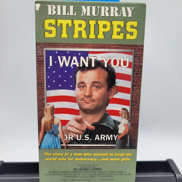 STRIPES (VHS, 1996, Columbia Pictures) Bill Murray, Harold Ramis, John ...