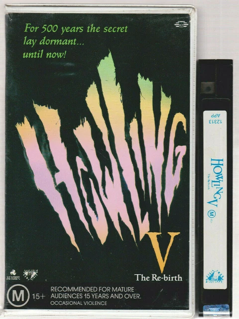 RARE VHS VIDEO Tape HOWLING V 5 The Rebirth Big Box Ex-Rental HORROR ...
