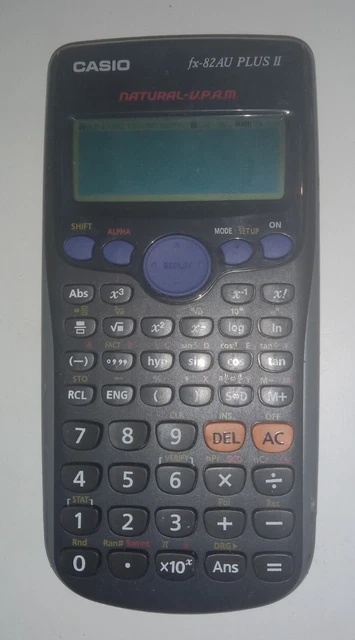 CASIO FX-82AU PLUS II 2nd Edition Calculator With Cover Tested And ...