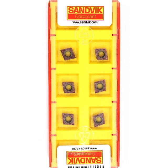 10 SANDVIK CCMT 060202-MF - Grade 1125 CNC Lathe Coated Carbide Turning ...