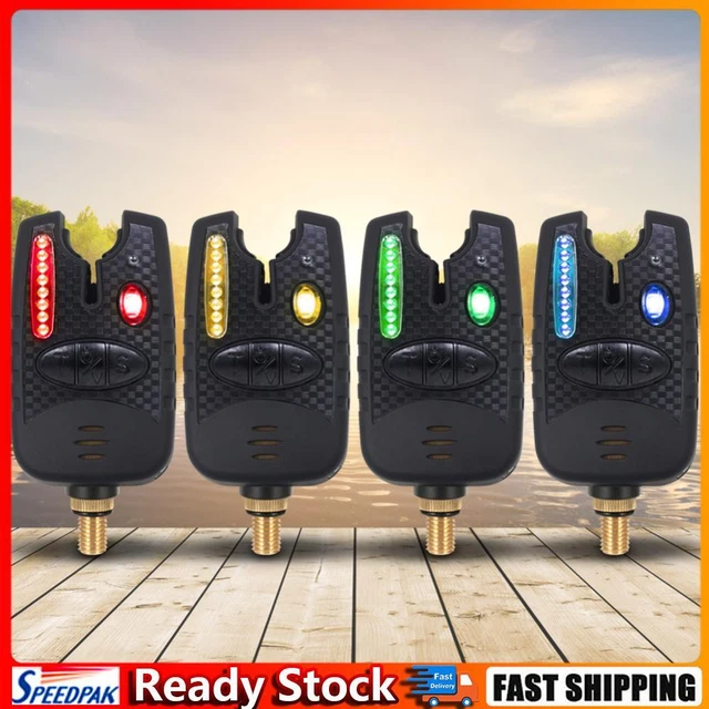 LED ELECTRONIC FISHING Bite Alarm Illuminated 20S Fishing Rod Alarms ...