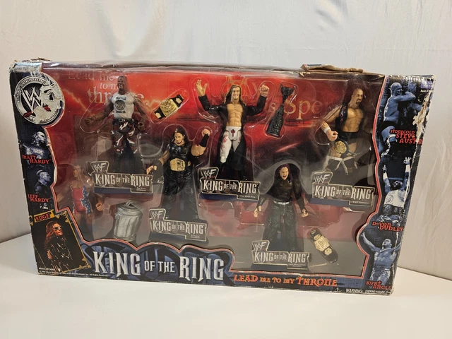 WWF JAKKS 6 Figure Vintage King Of The Ring Set Austin Edge WWE 2001 Hardy Ltd £129.99 - PicClick UK