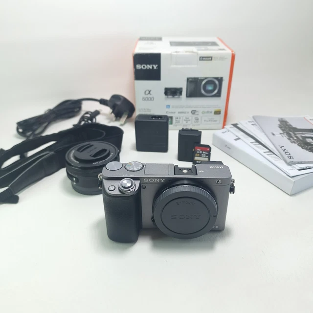 SONY A6000 CAMERA, 16-50mm F3.5-5.6 OSS SELP1650 Lens, Boxed, 2142 ...