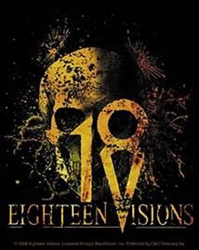 EIGHTEEN VISIONS SKULL Logo Sticker NEW OFFICIAL MERCHANDISE RARE 18 ...