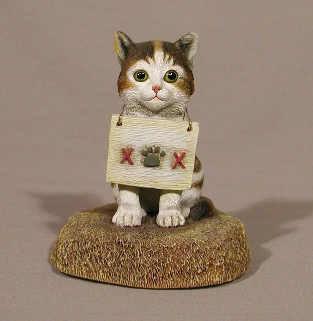 2001 CURIOUS CATS "Jane Doe" Figurine Box - San Francisco Music Box ...