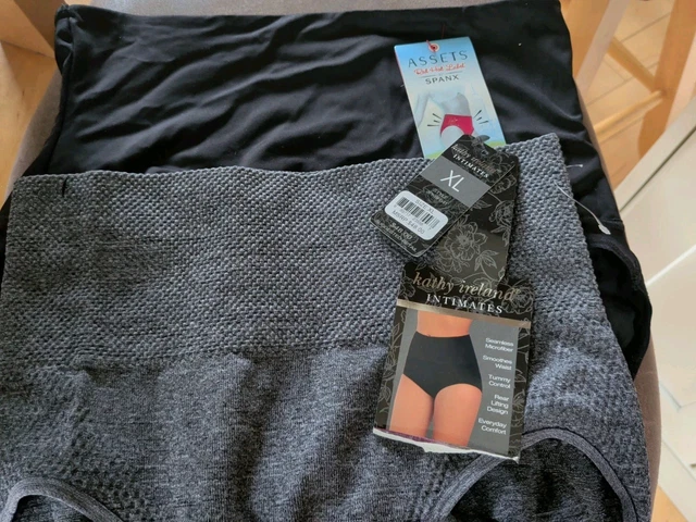 ASSETS SPANX SHAPER Panty 1xl Black Hi Cut Brief Cheeky Control & Kathy ...