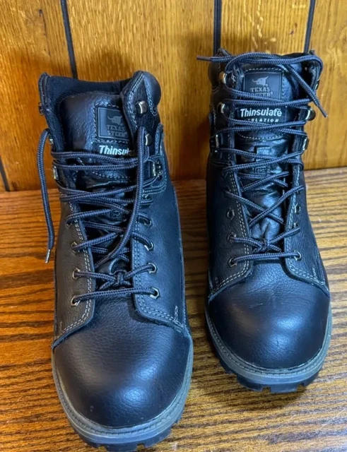 TEXAS STEER STEEL TOE WATER RESISTANT SNOW BOOT/ Oil Resistant Mens ...