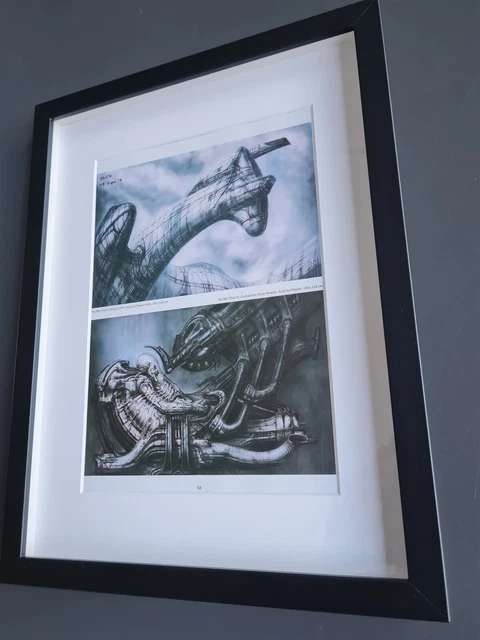 HR GIGER ALIEN Xenomorph Facehugger Necronomicon Bild Kunstdruck Poster ...