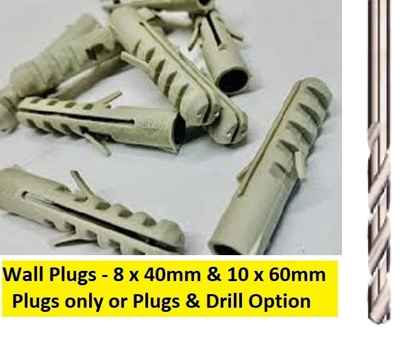 WALL PLUGS EXPANDING for Masonry Stone Brick Concrete - OPTION TO ...