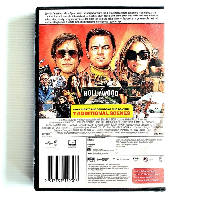 ONCE UPON A Time In Hollywood 5x DVD Gift set Bundle Martian Fight Club ...