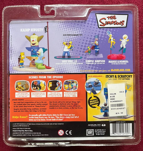 THE SIMPSONS KAMP Krusty Totem Pole set, original packaging. £31.41 ...