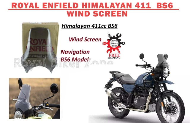 ROYAL ENFIELD Himalayan 411cc BS6 Model Clear Fiber Glass "Wind Screen ...