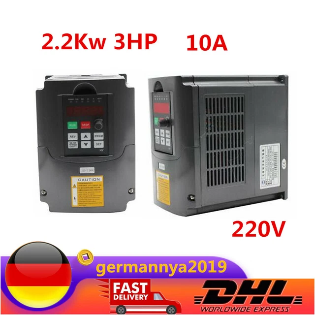 2.2KW 3HP HY-WECHSELRICHTER Frequenzumrichter HY02D223B 220V 10A HY Inverters EUR 140,00 ...