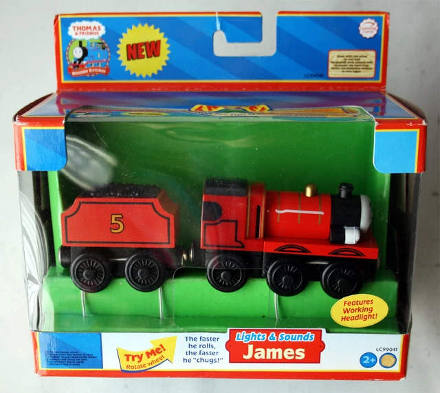 THOMAS & FRIENDS Lights & Sounds James Train Wooden Railway Hit 2006 ...