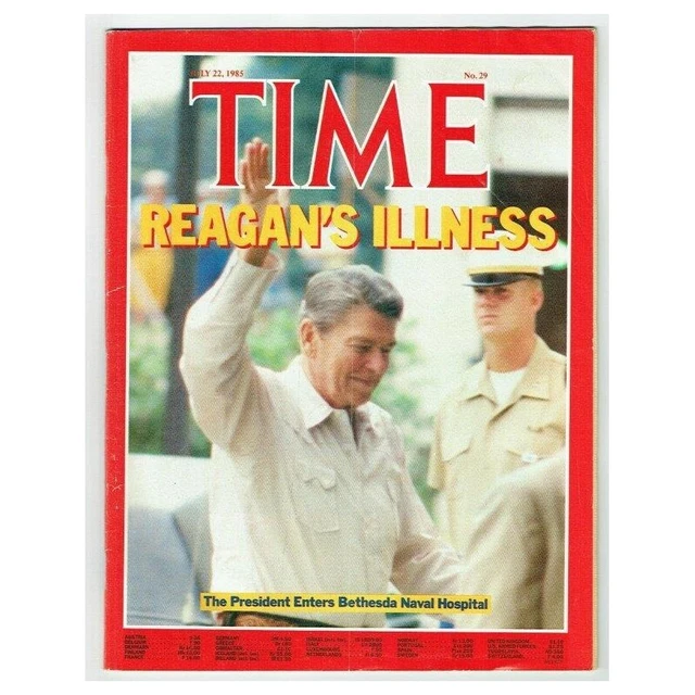 TIME MAGAZINE JULY 22 1985 mbox362 Reagan's Illness EUR 4,81 - PicClick FR