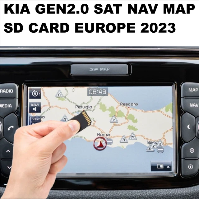 KIA / Hyundai Gen 2.0 Sat Nav Map Update Navigation Sd Card 2023 £17.99 ...