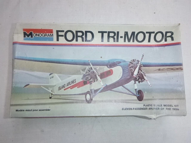 A VINTAGE MONOGRAM plastic kit of a Ford TRI-MOTOR EUR 20,60 - PicClick DE