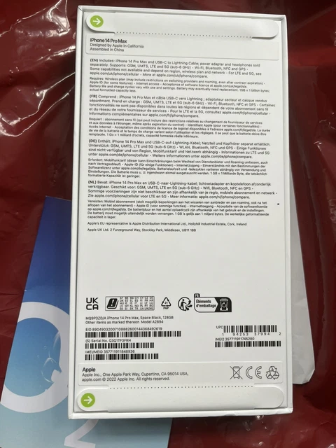 APPLE IPHONE 14 Pro Max 128GB Space Black. UnopenedBrandNew. LOCKED To ...