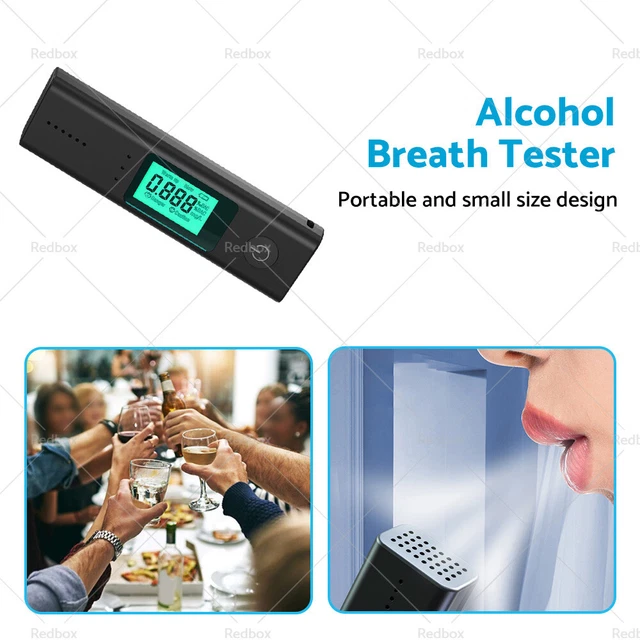 LCD BREATHALYZER PROFESSIONAL Grade Accuracy Portable Breath Alcohol ...