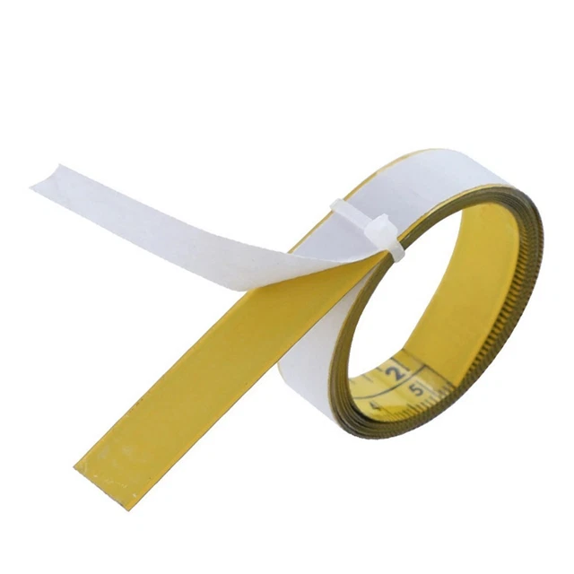 ACCESSORY RULER GLASS Plastic Tape Measure Wood Yellow 1-5 Meter Carbon ...