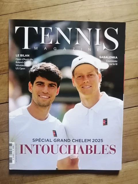 TENNIS MAGAZINE AOÙT Sept Oct 2025 - SINNER ALCARAZ Spécial Grand ...