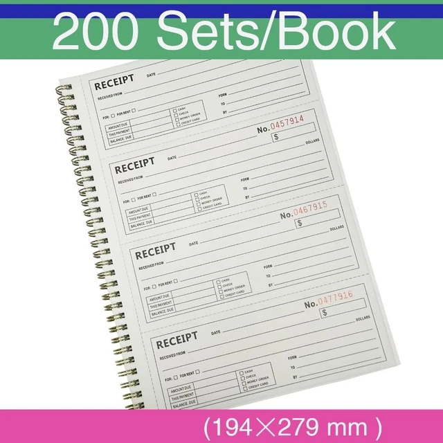 DUPLICATE COPIES RENT Receipt Book Trade Documents Financial $28.77 ...