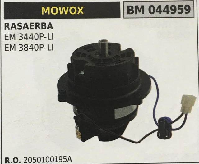 MOTEUR ÉLÉCTRIQUE BRUMAR Mowox BM044959 Tondeuse Em 3440P-LI/3840P-LI ...