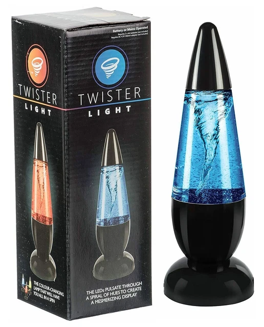 TWISTER WATER TORNADO LED Colour-Changing Lava Lamp New Room Lamp Light ...