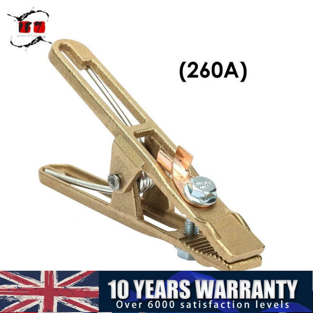 COPPER EARTH GROUND Cable Clip Welding Manual Welder Electrode Holder ...