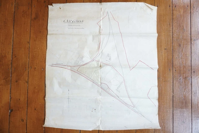 GNR COLWICK RAILWAY Signalling Linen Plan Diagram Great Northern Map £ ...