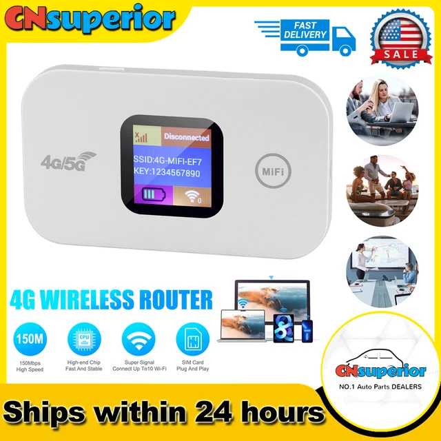 PORTABLE UNLOCKED LTE 4G Wireless WiFi LCD MIFI Hotspot Router Mobile ...