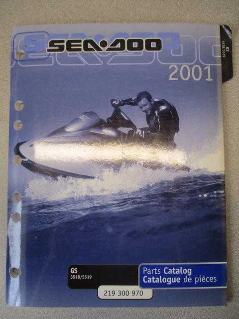 SEA DOO PARTS Book Catalog Schematics Diagrams 2001 5518 5519 Gs P/N ...