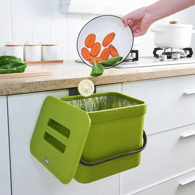 BATHROOM GARBAGE COLLECTOR Waste Disposal Container Trash Can Kitchen ...