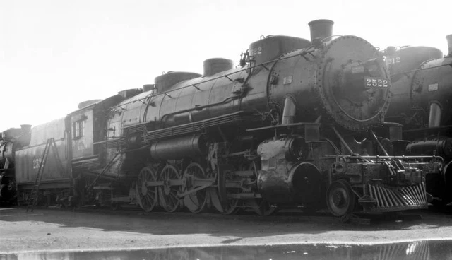 WAB WABASH RAILROAD locomotive engine No 2522, 2-10-2 Old Train Photo ...