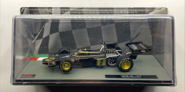 PANINI F1 CAR Collection 1/43 - LOTUS 72E Ronnie Peterson 1973 £12.00 - PicClick UK