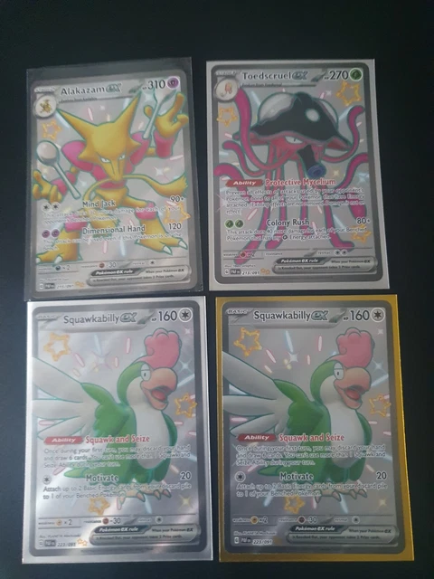 POKÉMON PALDEAN FATES Ex Bundle Alakazam 215 Toadscruel 213 ...