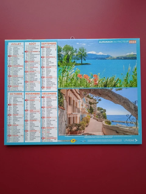 CALENDRIER DE LA poste Almanach 2024 EUR 5,00 - PicClick FR