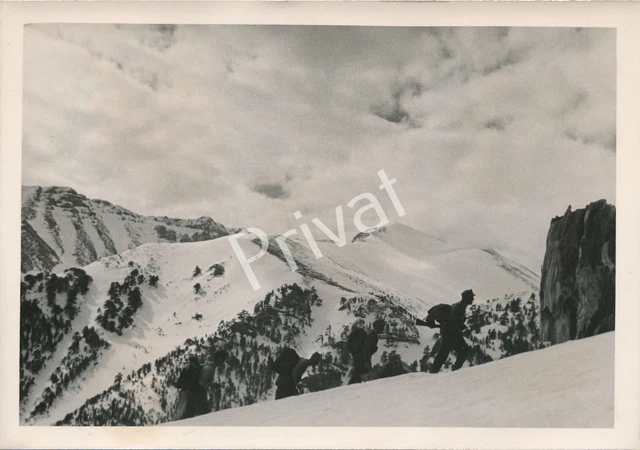 FOTO WK II Wehrmacht Vormarsch Panorama Schnee Όλυμπος Olymp Greece K1 ...