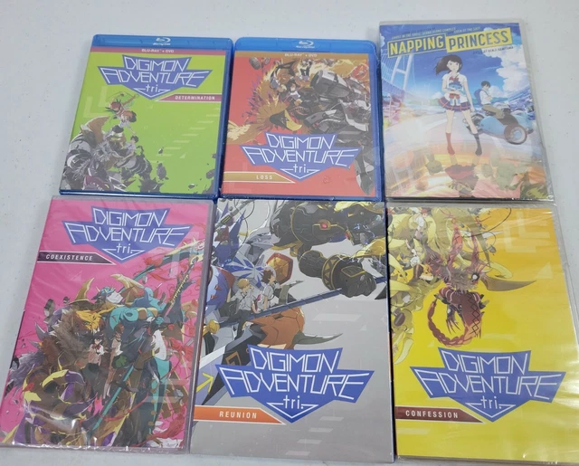 DIGIMON ADVENTURE TRI.: 5 Film Collection (Blu-ray, DVD) w/ Napping ...