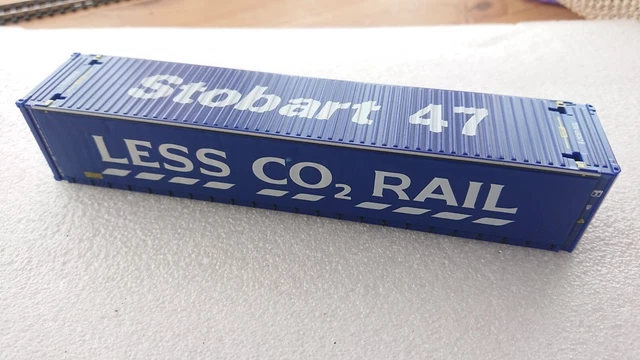 OXFORD 76CONT00147 STOBART No.47 Less CO2 Rail 40ft Container OO Gauge ...