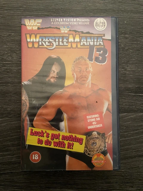 WWF WRESTLEMANIA 13 Wrestling Vhs Video Tape Wwe Wcw Undertaker Sid ...