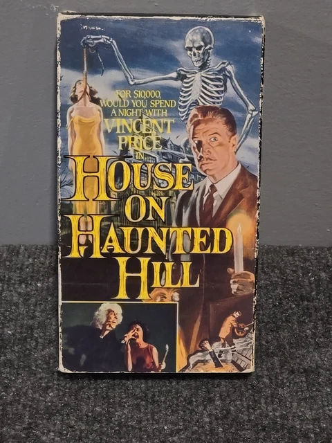 HOUSE ON HAUNTED Hill VHS 1990 Vincent Price Horror Movie, Vintage ...